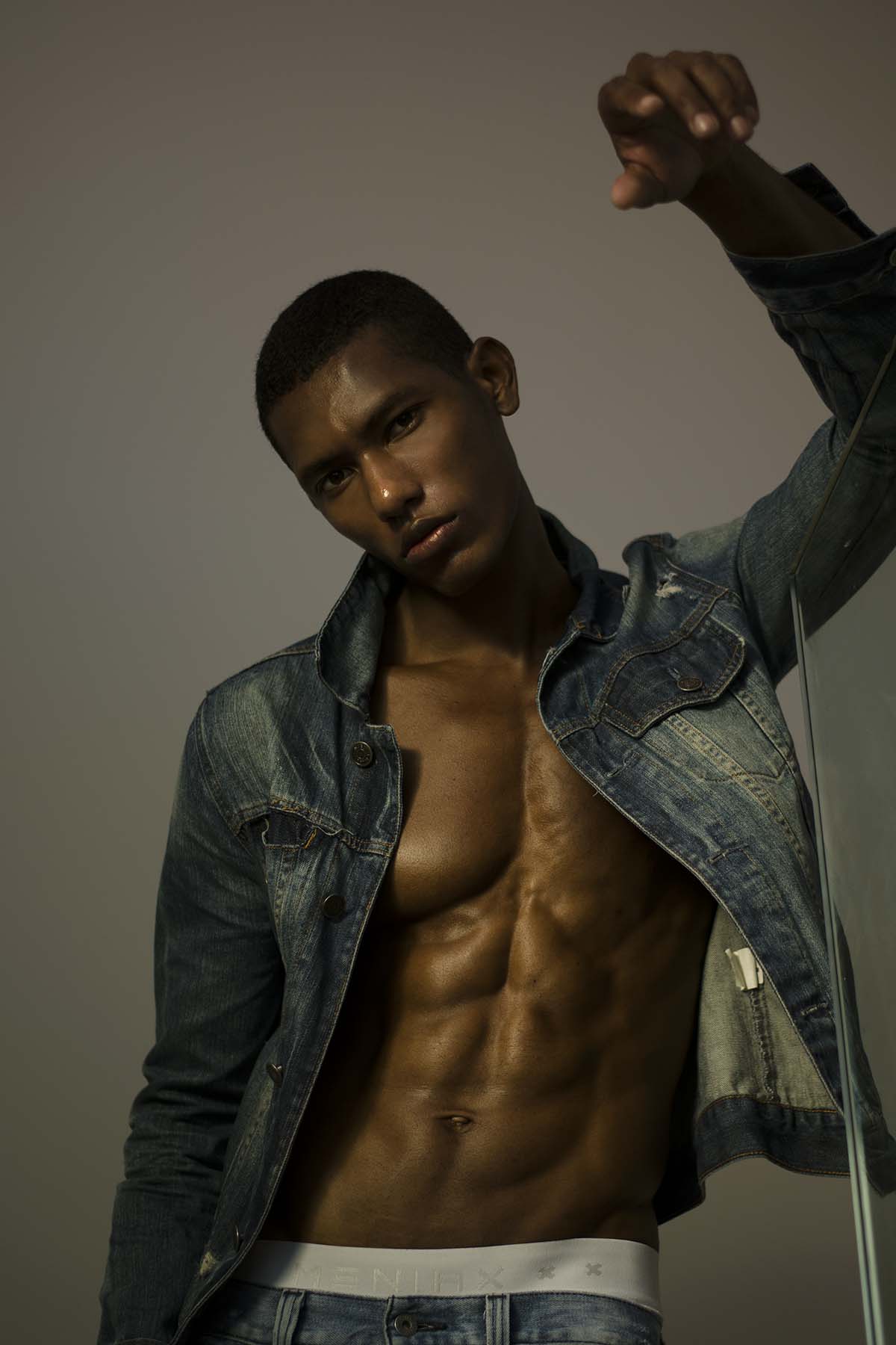 Model Henrique Alves photographed by Mateus Jordao | Men and underwear