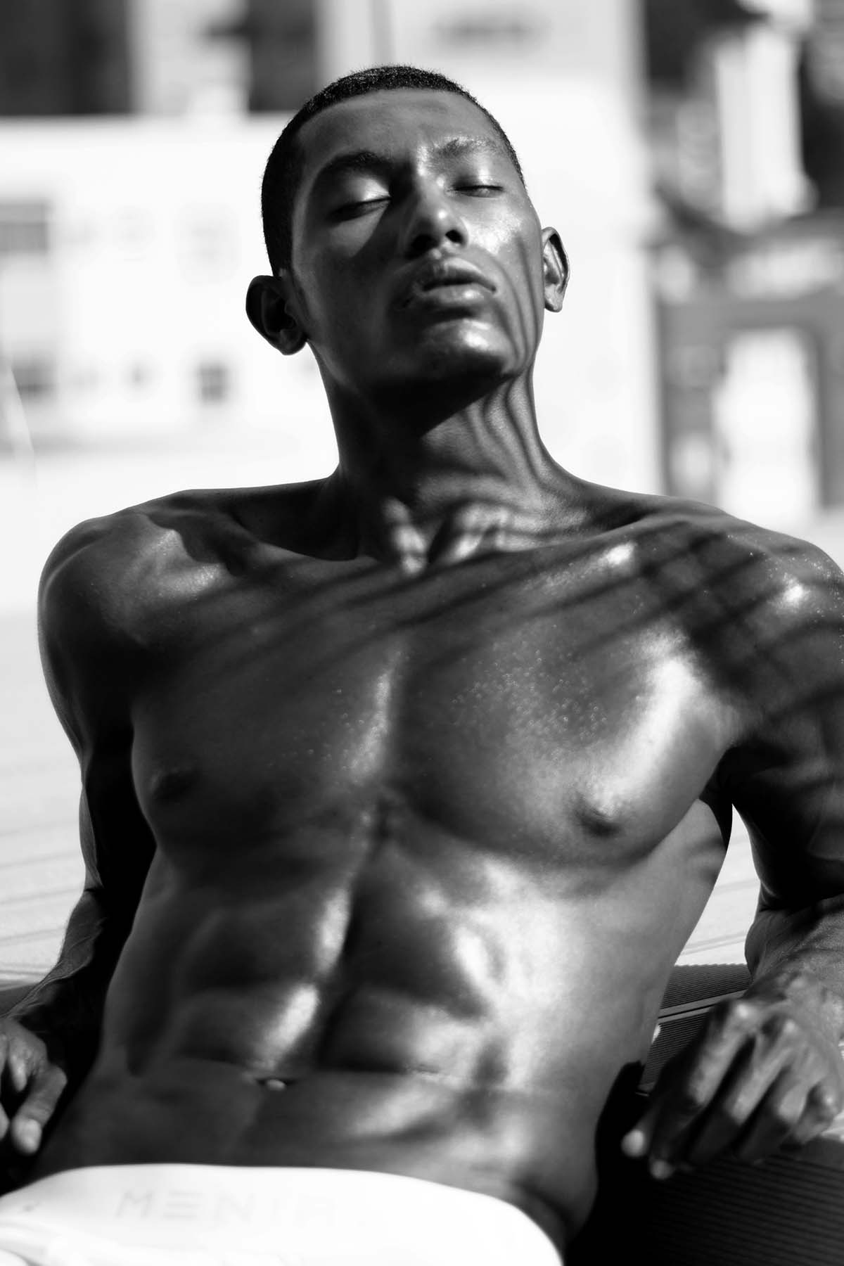 Model Henrique Alves photographed by Mateus Jordao | Men and underwear