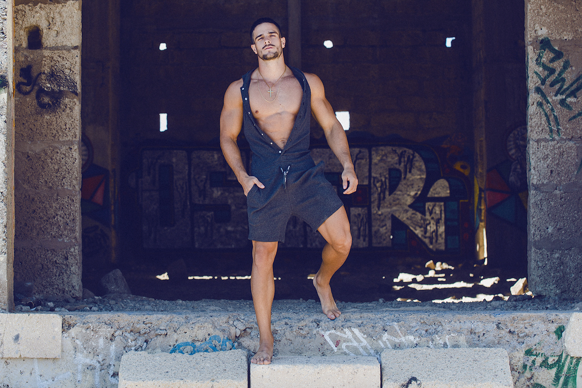 Model Jorge photographed by Adrian C. Martin - teamm8 onesies | Men and ...